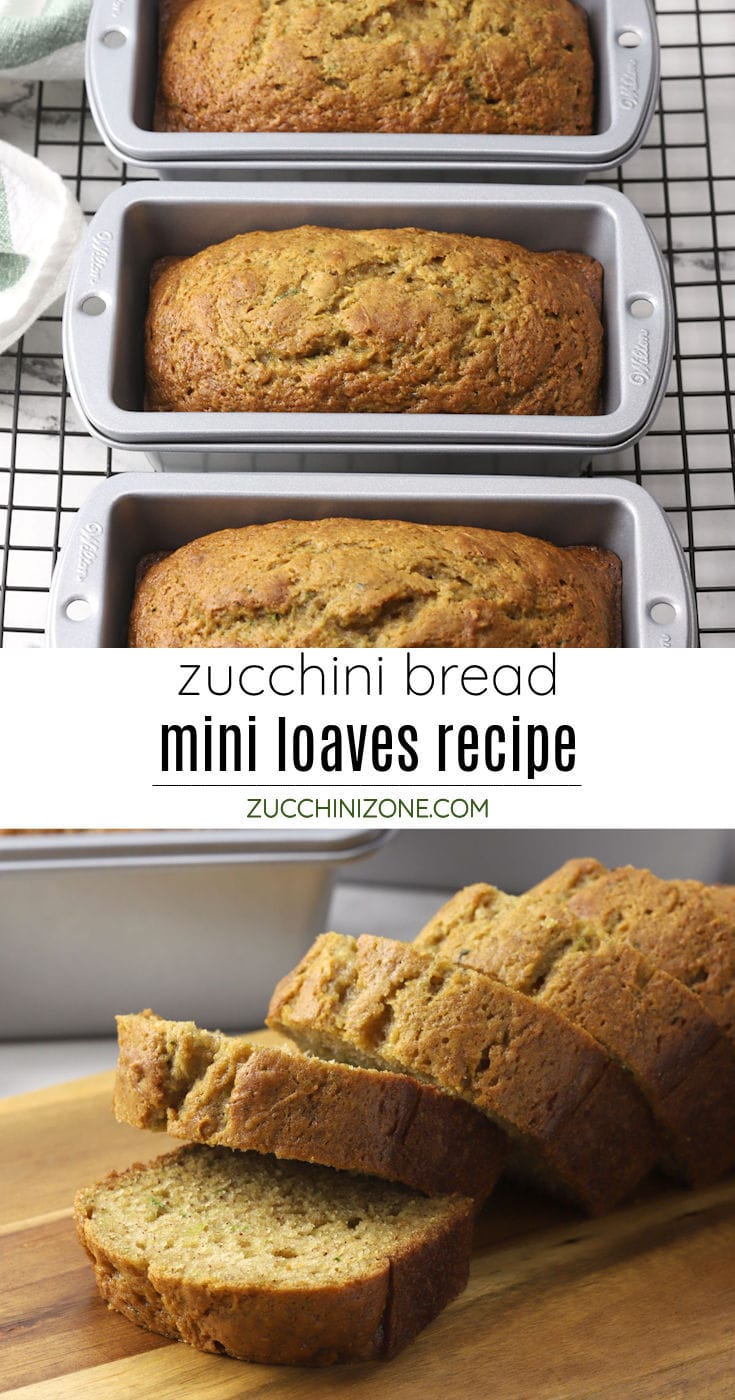 Zucchini Bread Mini Loaves - Zucchini Zone