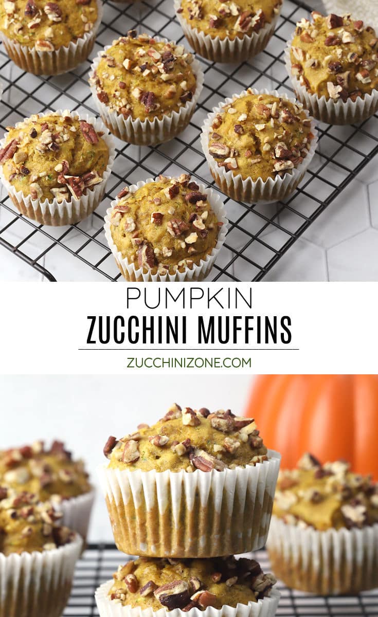 Pumpkin Zucchini Muffins - Zucchini Zone