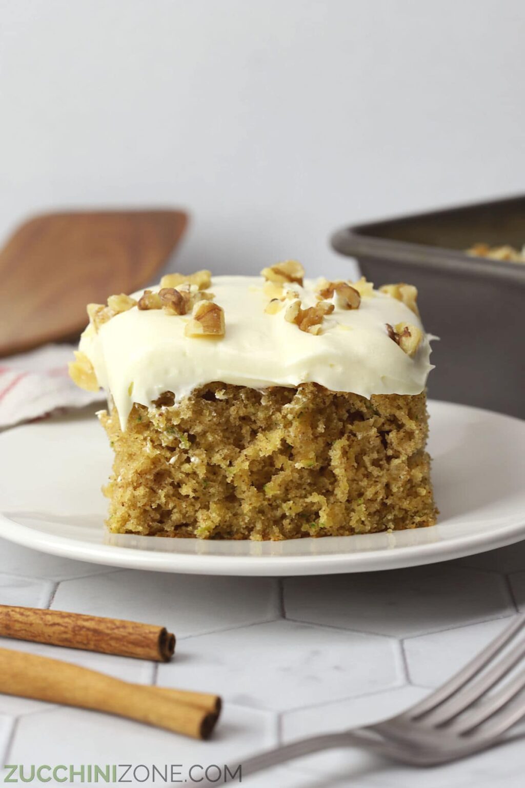 Zucchini Spice Cake with Cream Cheese Frosting - Zucchini Zone