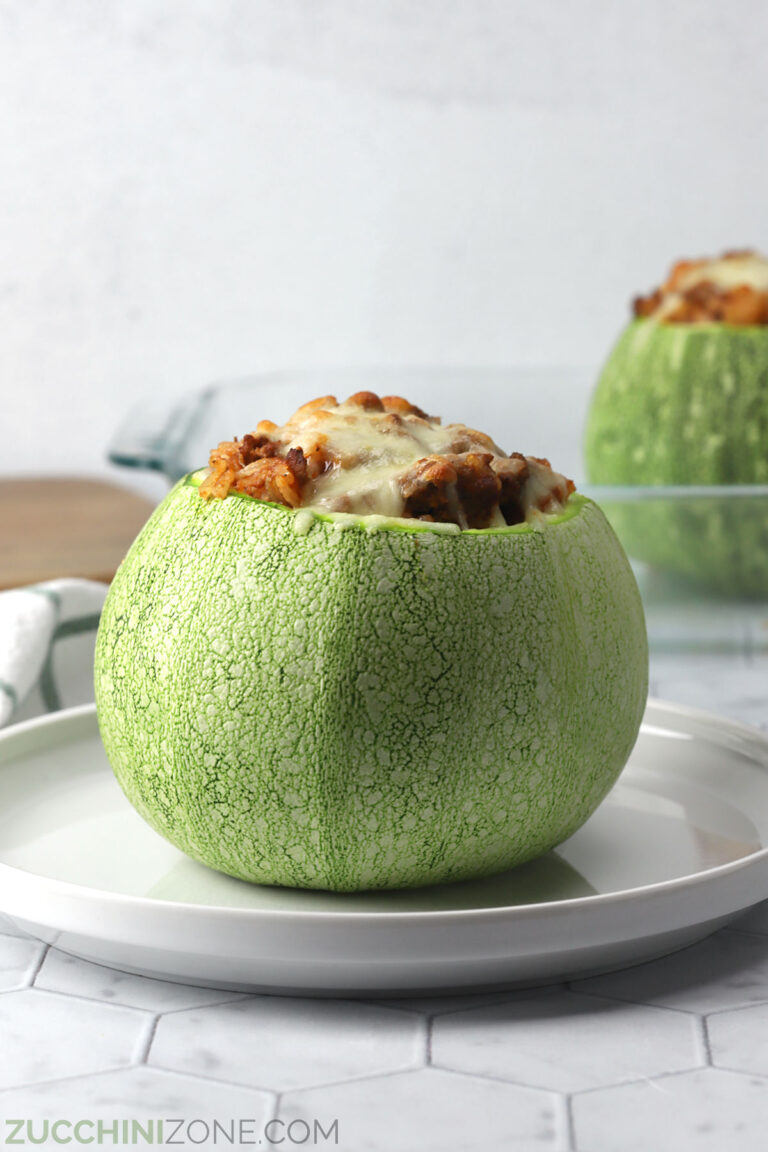 Stuffed Round Zucchini - Zucchini Zone