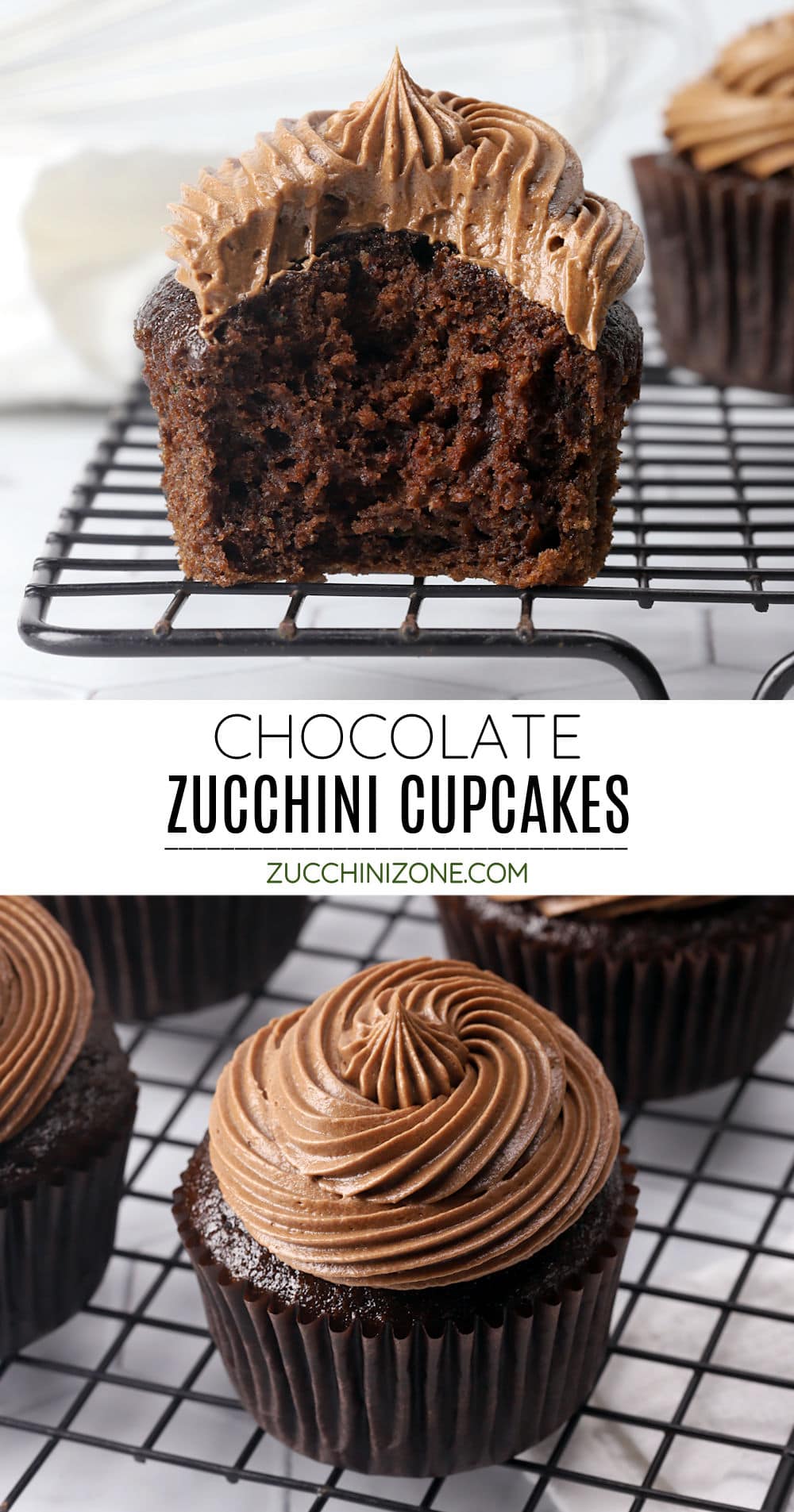 Chocolate Zucchini Cupcakes - Zucchini Zone